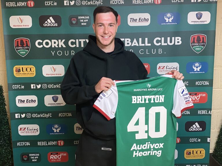 Louis Britton signs for Cork City FC | TheCork.ie (News & Entertainment)